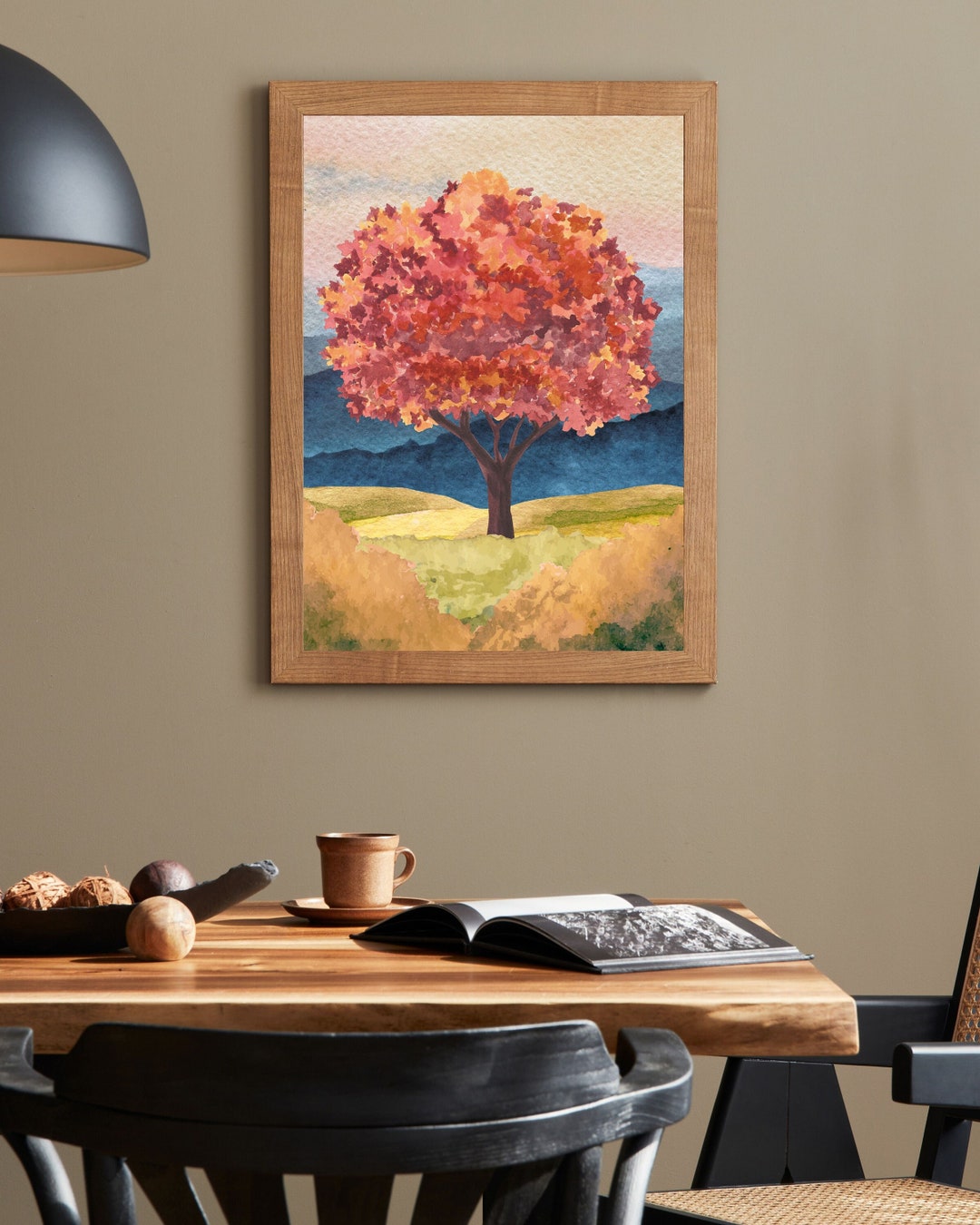Fall Artwork | Fall Foliage Print | Autumn Landscape Print | Autumn ...