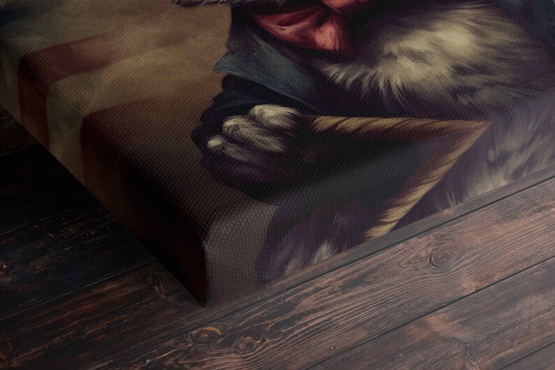 Vintage Uncle Sam Cat Wall Art, Patriotic Kitty Canvas, American Flag ...