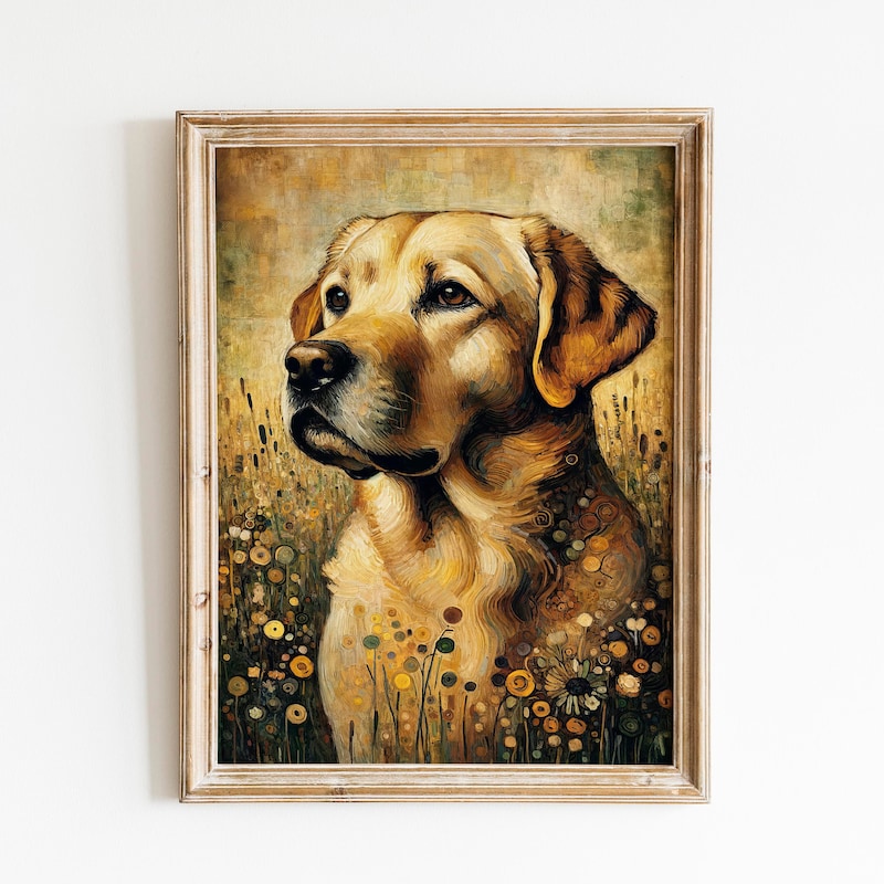 Yellow Lab Painting - Etsy