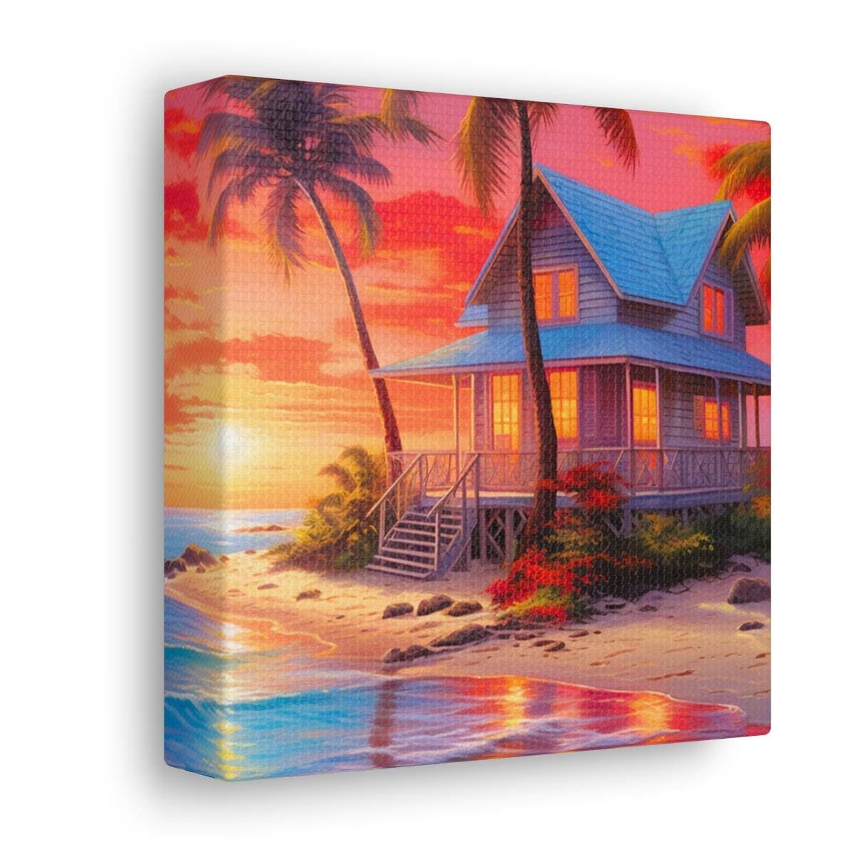 Beach House 4 Ocean and Beaches Canvas Wall Art - Etsy