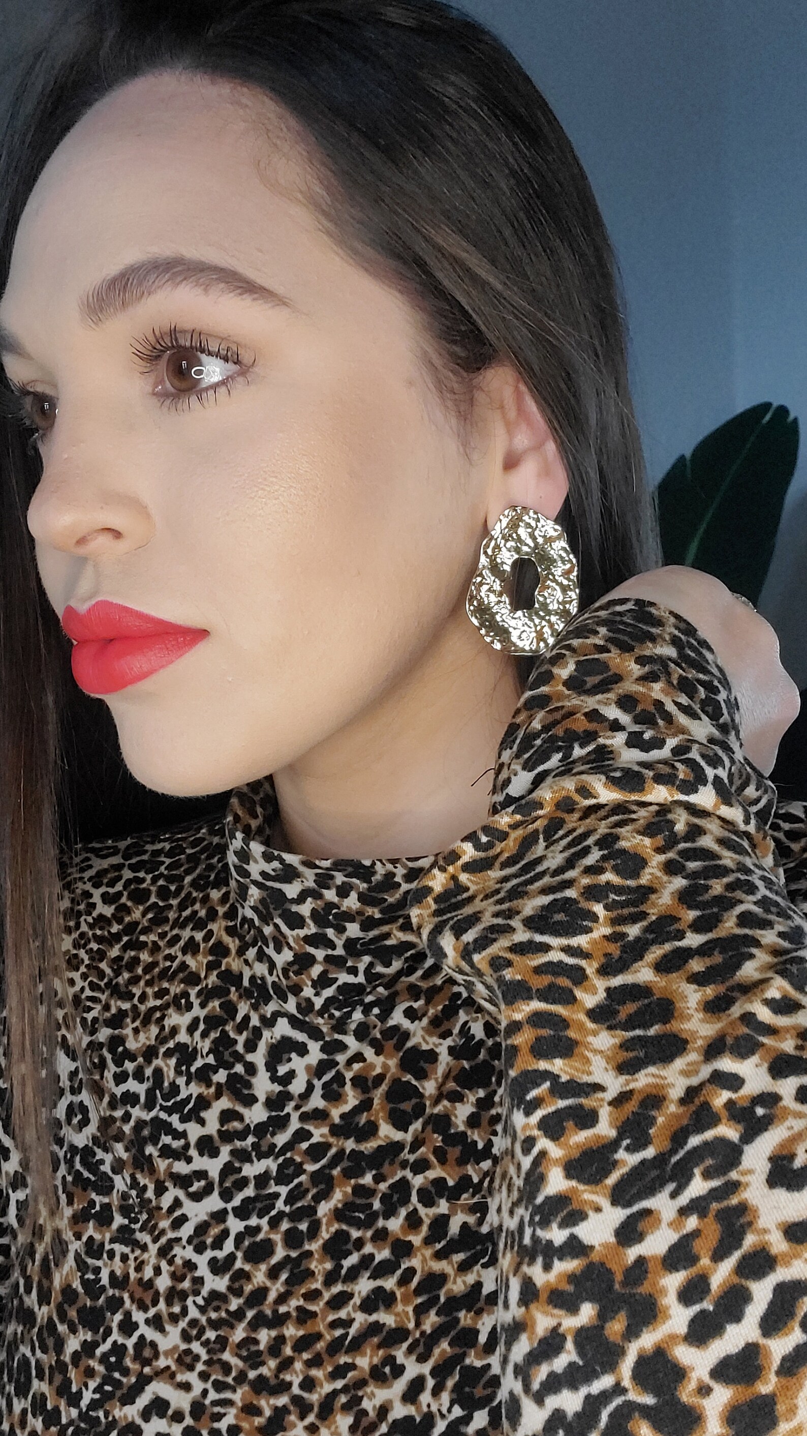 Exaggerated Gold Color Hallow Metal Drop Earring - Etsy