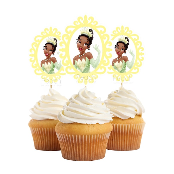Princess and the Frog Cupcake Toppers - Etsy