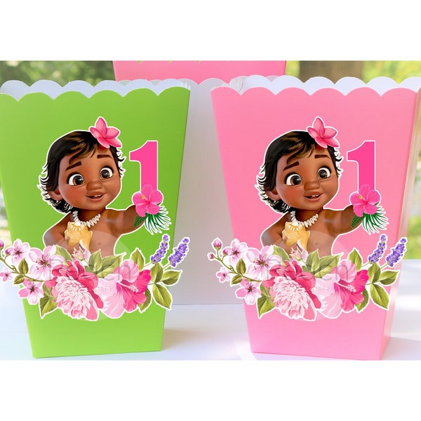 Moana Popcorn Boxes - Etsy