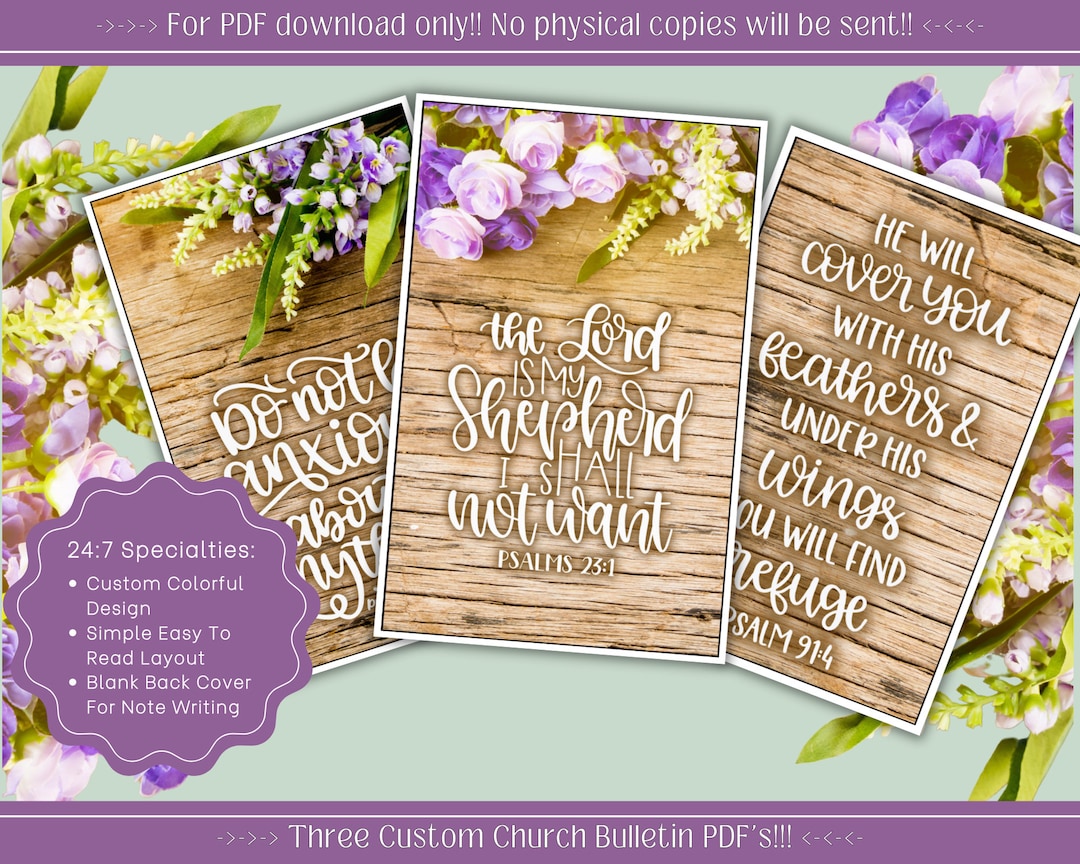 Printable Church Bulletin Cover Old Rustic Wood Download Events Bible ...