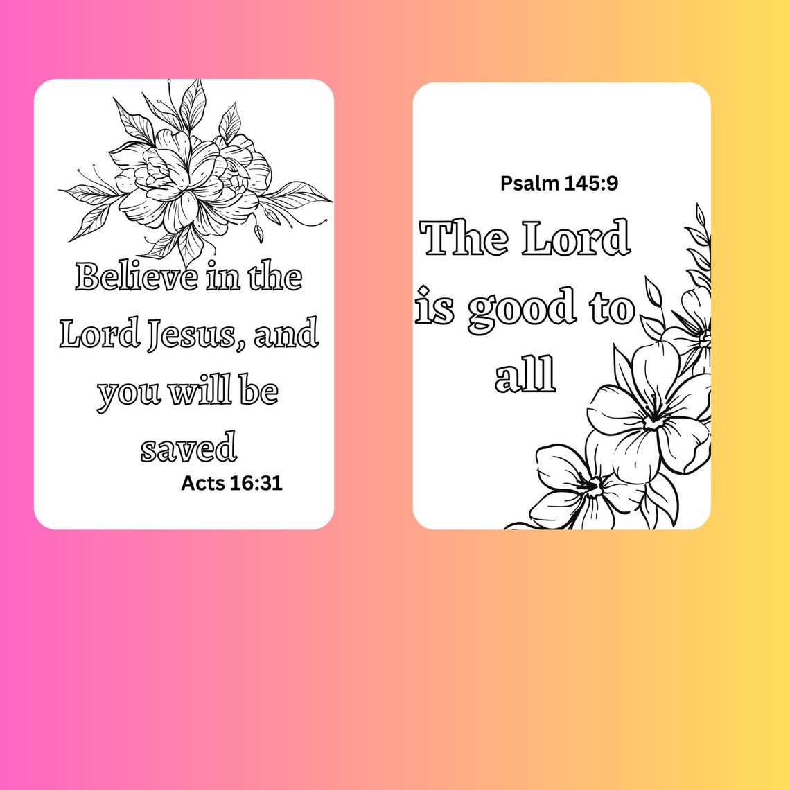 10 Memory Verse Coloring Pages Bible Verse Colouring Sheets for Kids ...