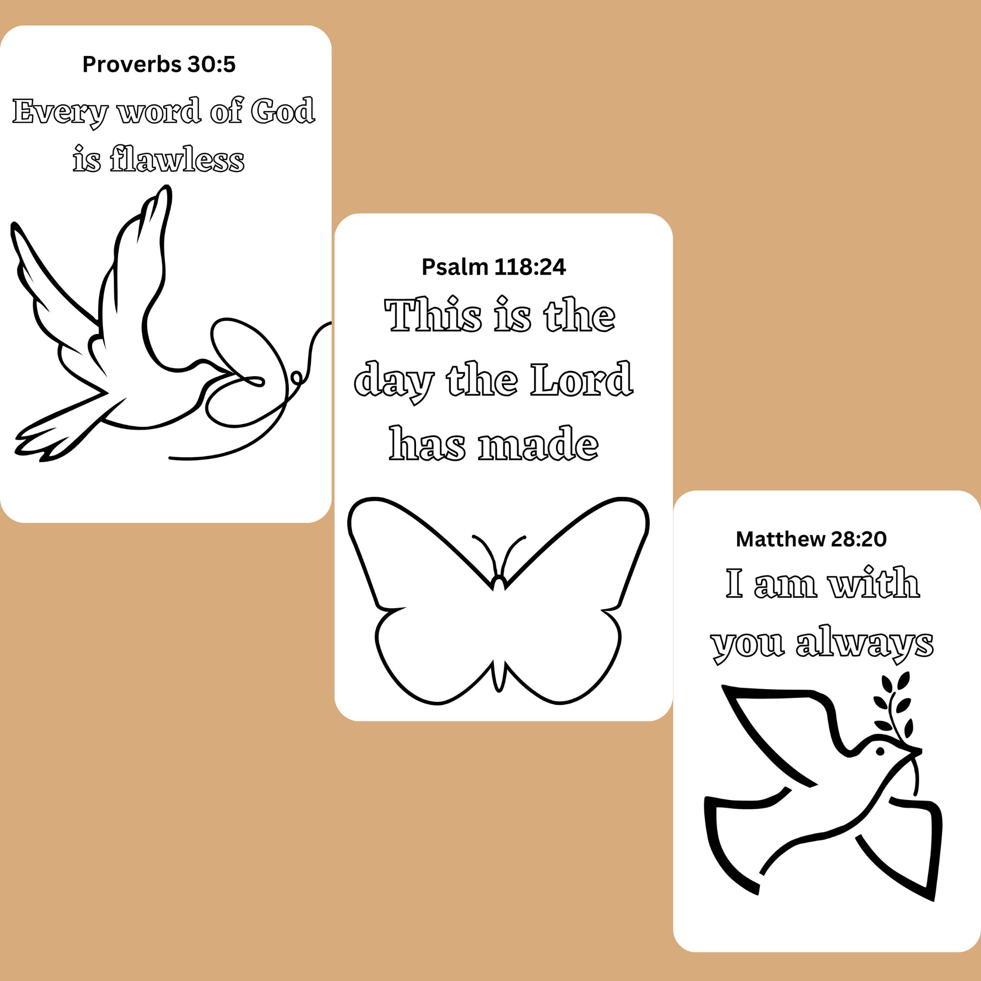 10 Bible Verse Coloring Pages - Memory Verse Colouring Sheets for Kids ...