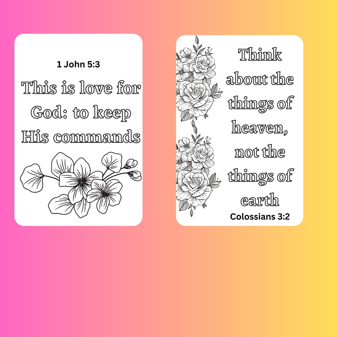 10 Memory Verse Coloring Pages Bible Verse Colouring Sheets for Kids ...