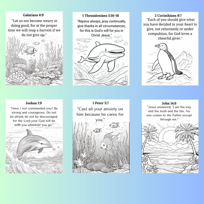 Bible Verse Coloring Pages - Christian Memory Verse - Scripture ...