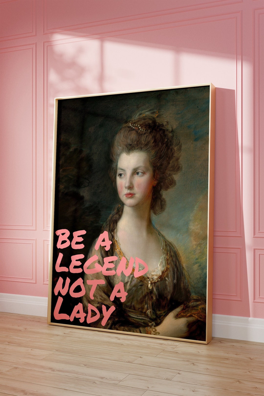 Wall Art Victorian Be a Legend Not a Lady Renaissance - Etsy