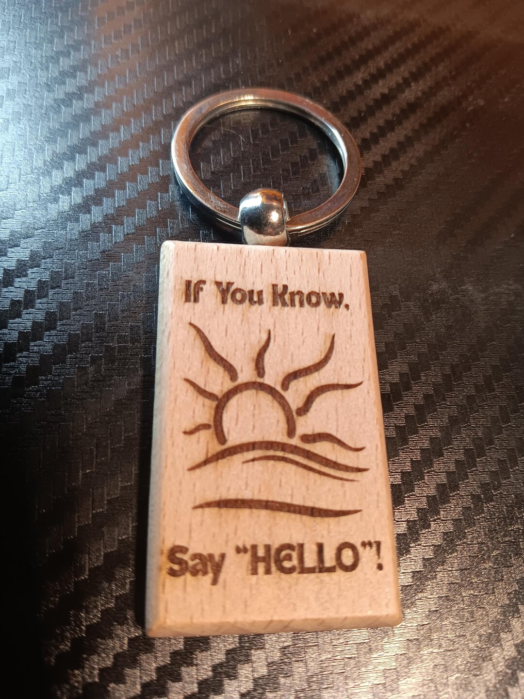 Naturist Symbol "if You Know, Say Hello" Keychain - Etsy