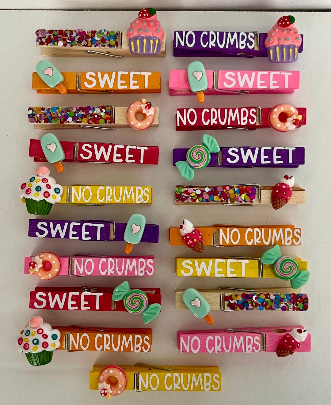 19 Pack Spirit Comp Pins, Cheer Pins, Cheer Clothespins, Cheer ...