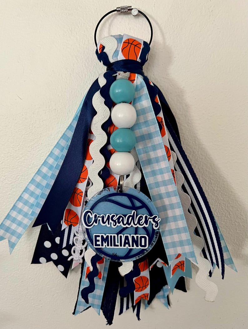 Custom Ribbon Bag Tag Spirit Wear Bogg Bag Tag Ribbon Bag Tassel ...