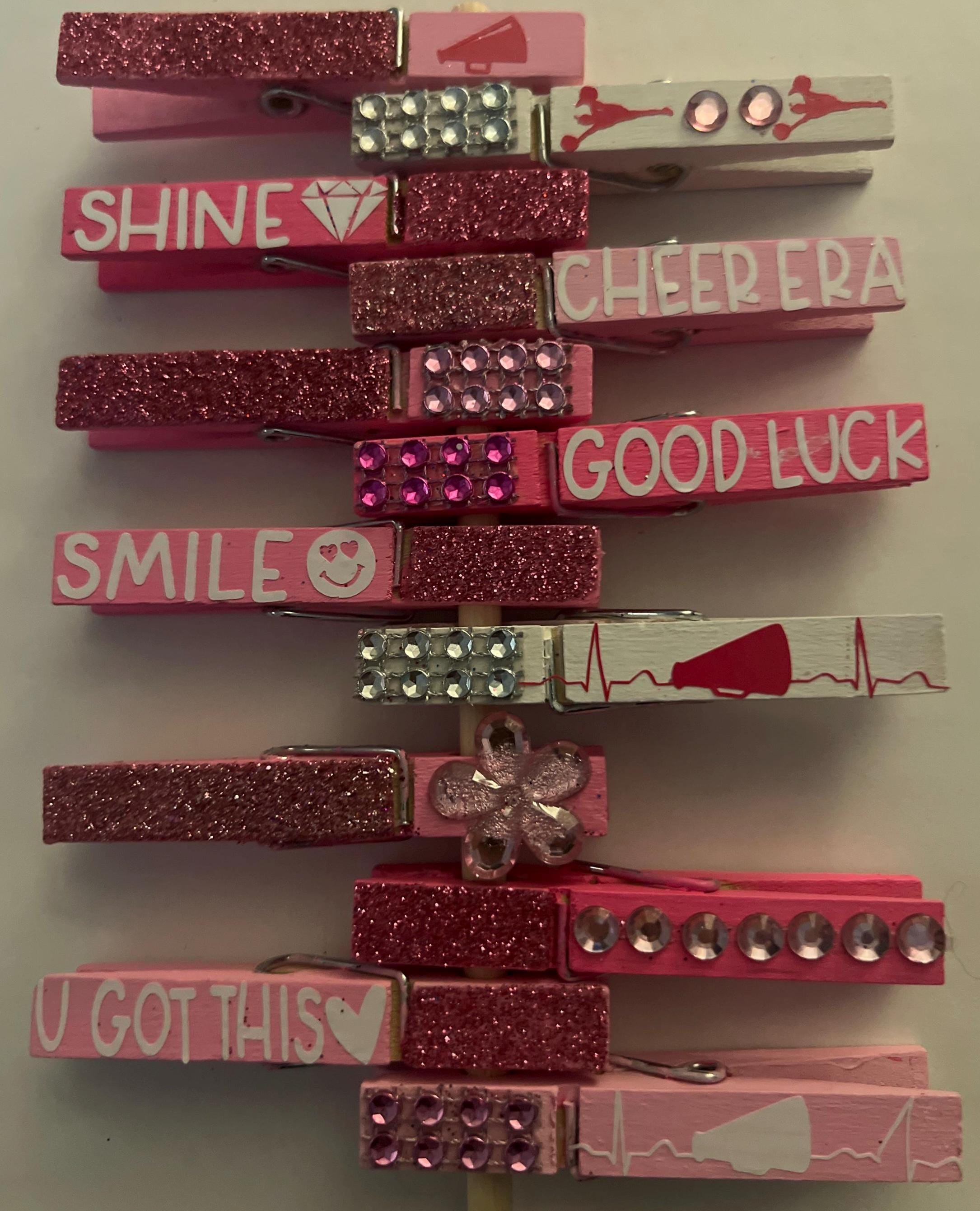 12 Pack Spirit Comp Pins, Cheer Pins, Cheer Clothespins, Cheer ...