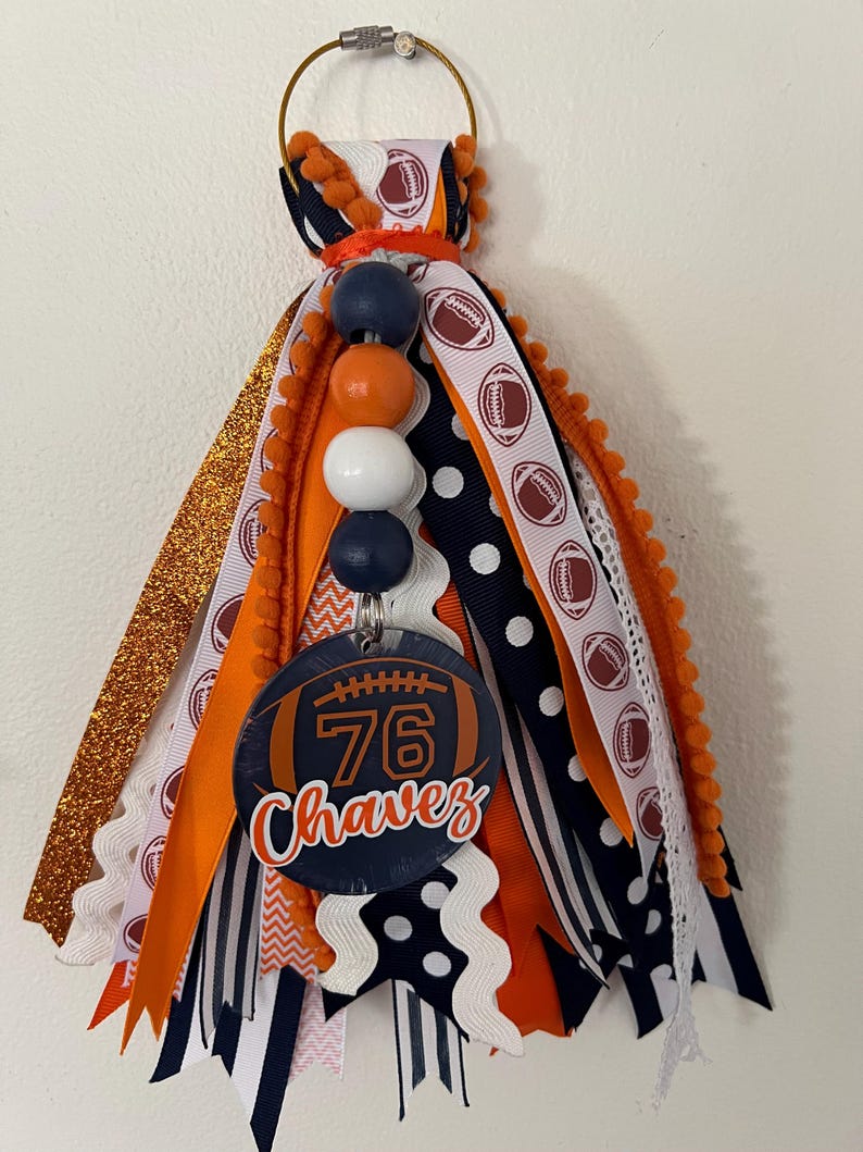 Custom Ribbon Bag Tag Spirit Wear Bogg Bag Tag Ribbon Bag Tassel ...