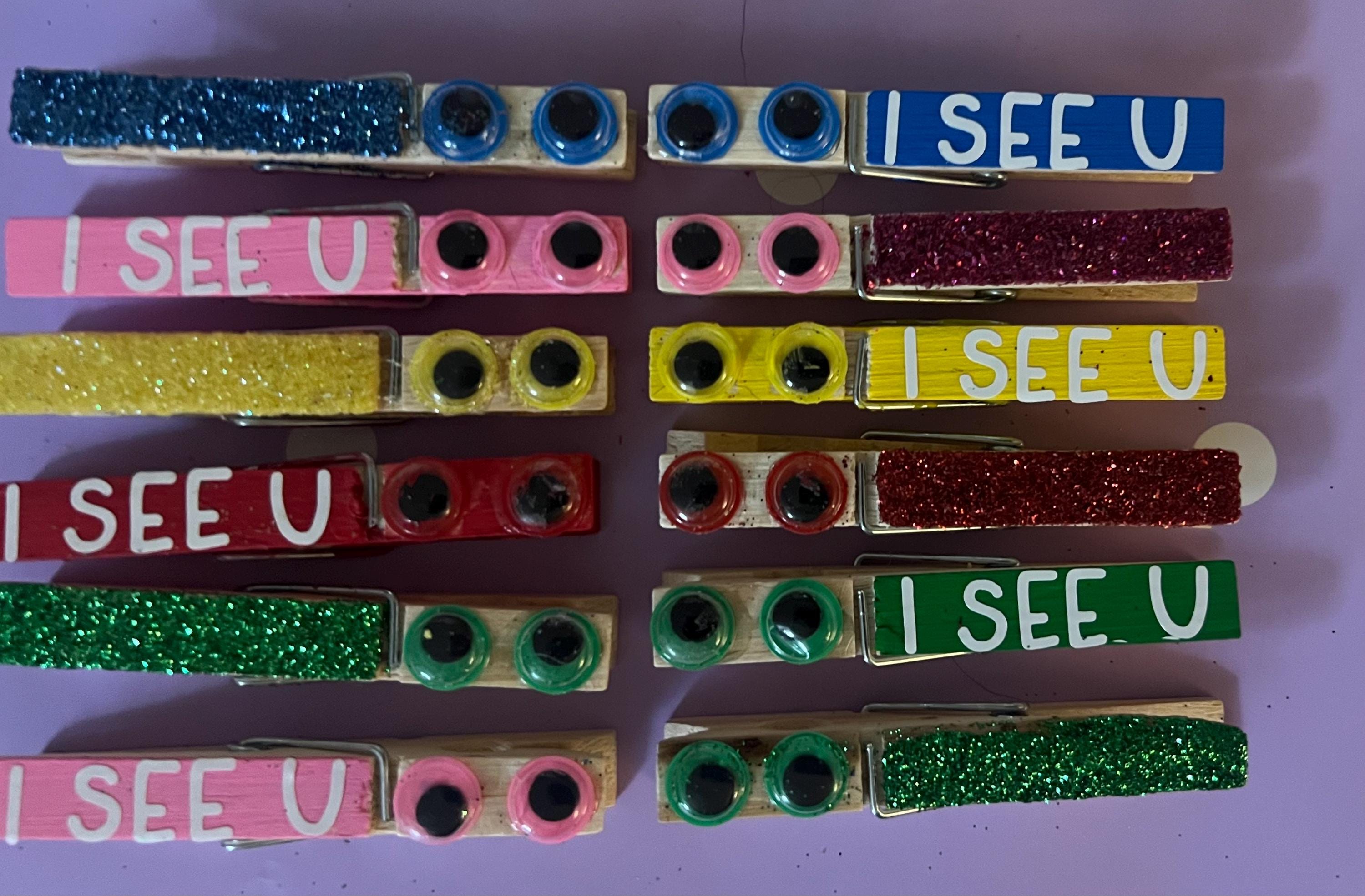 12 Pack Spirit Comp Pins, Cheer Pins, Cheer Clothespins, Cheer ...