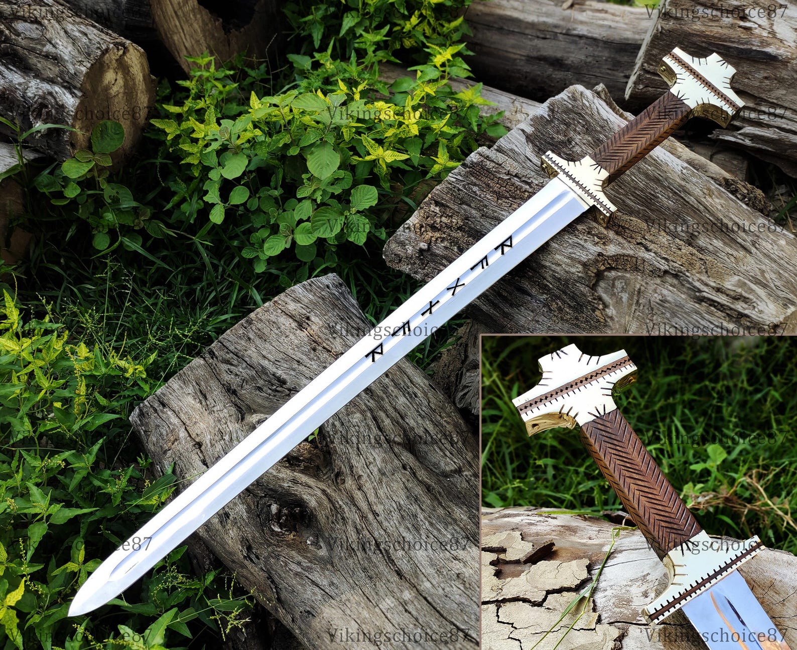 Handmade Medieval Sword, Long Sword, Viking Sword, Longford Sword With ...