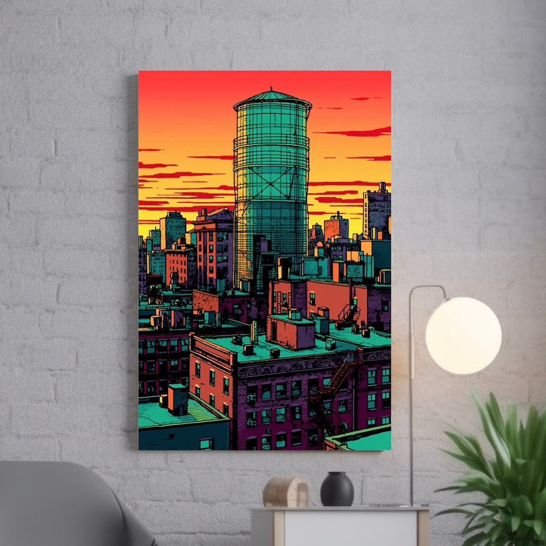 The Water Tower Standoff Poster - Etsy