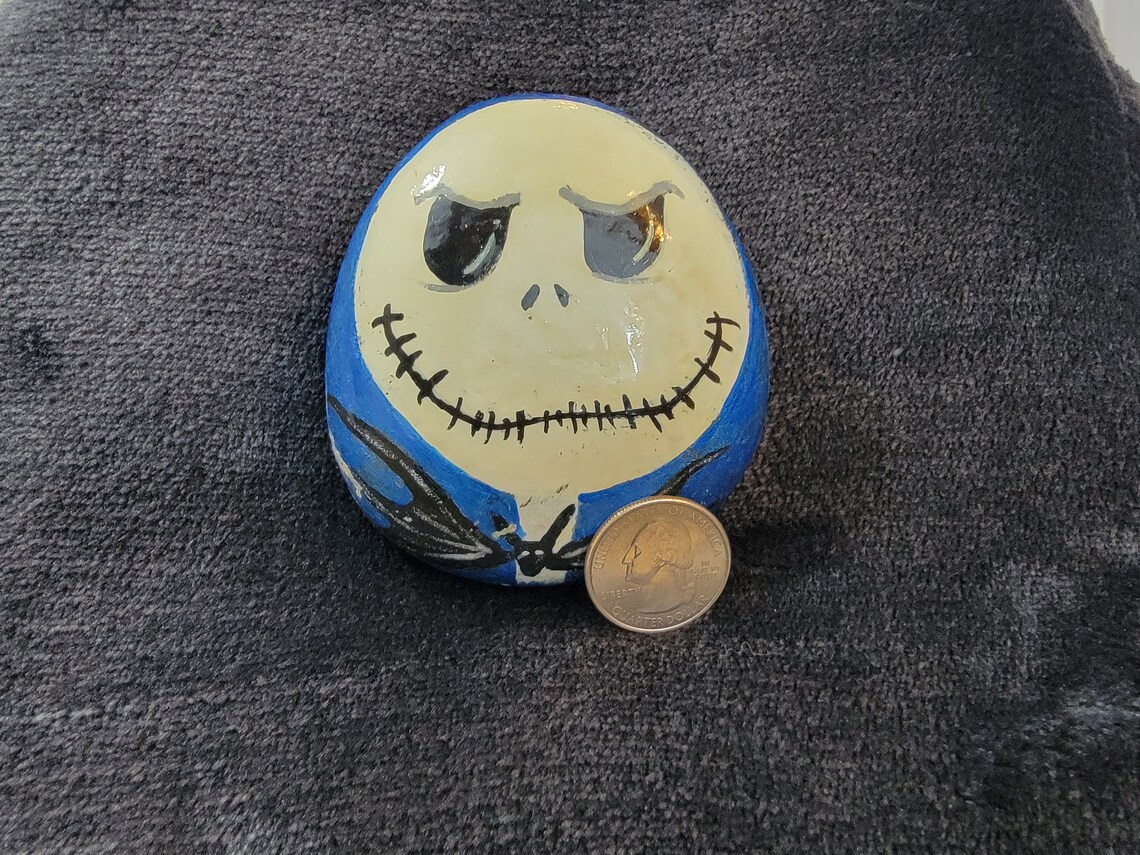 Halloween Skeleton Painted Rock - Etsy