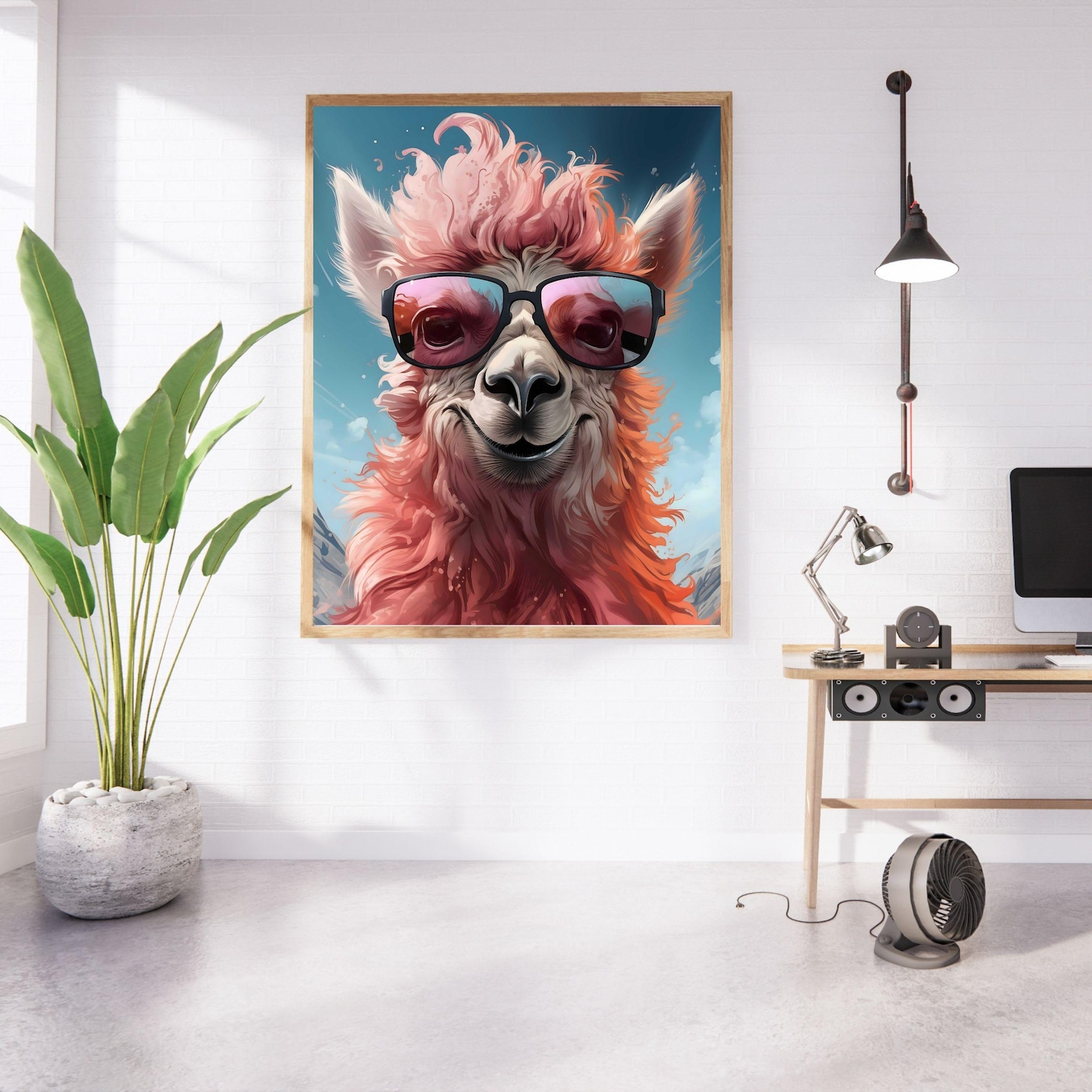 Hipster Llama Poster Set - Quirky Wall Decor, Instant Download, Set of ...