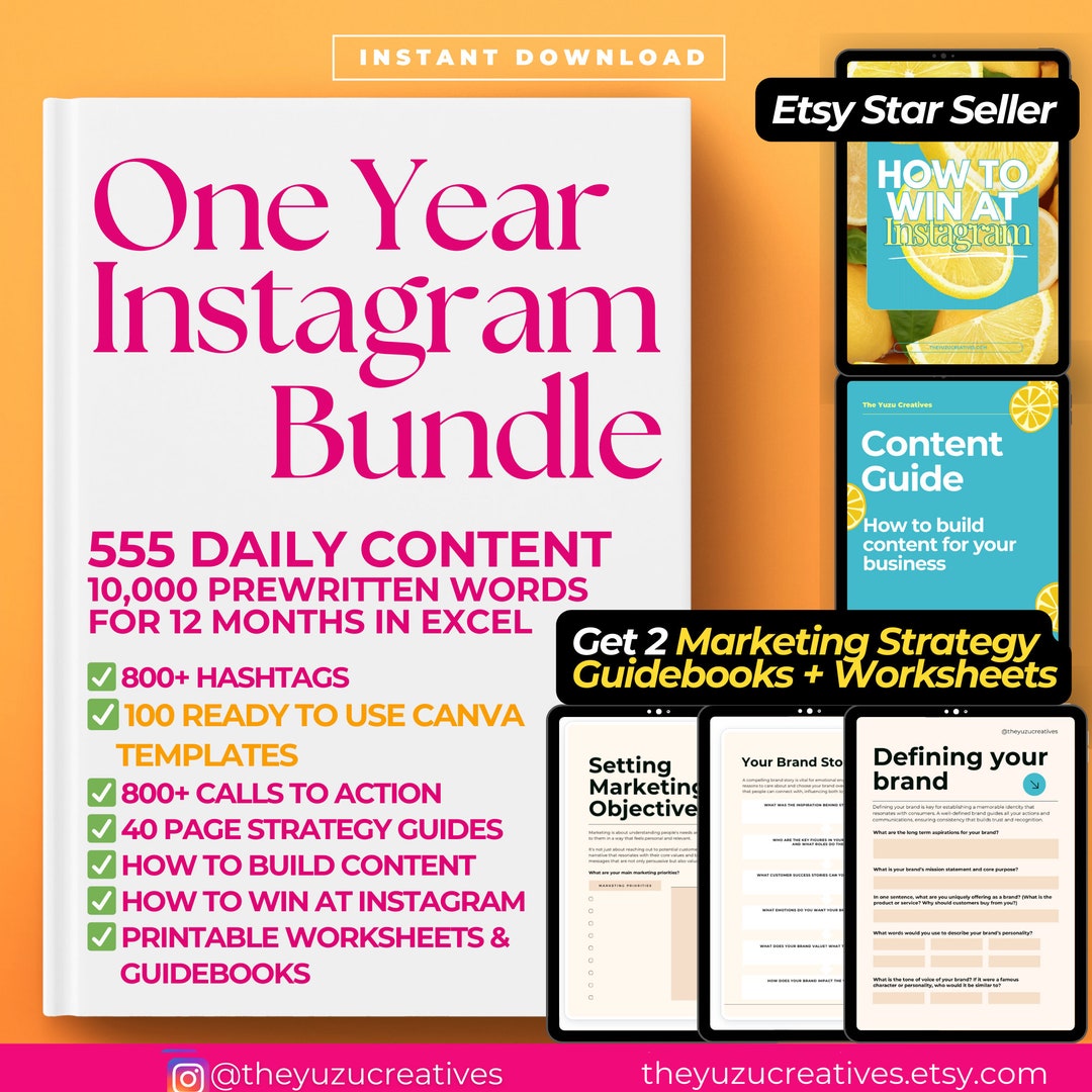 Planner | Instagram | Social Media Content Planner | Content Planner I ...