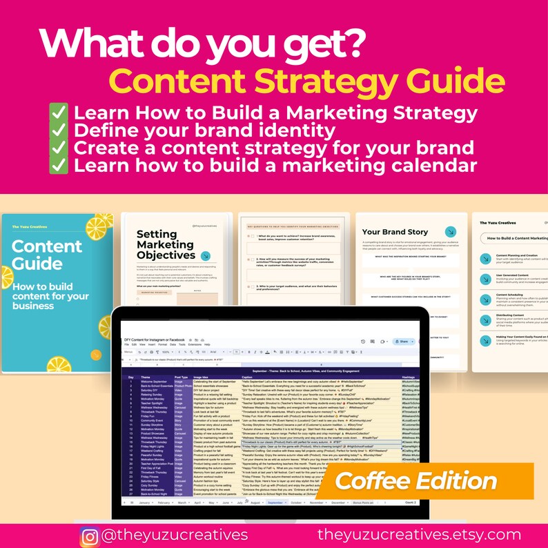 Coffee Shop: Canva & Instagram Ready, Branding Kit for Cafe Business ...