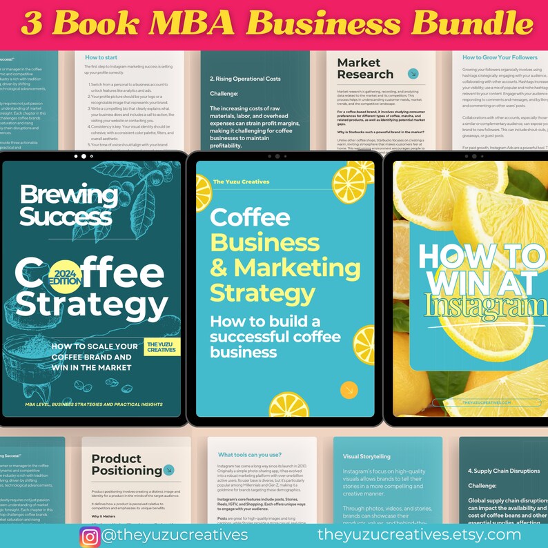 Coffee Shop: Canva & Instagram Ready, Branding Kit for Cafe Business ...