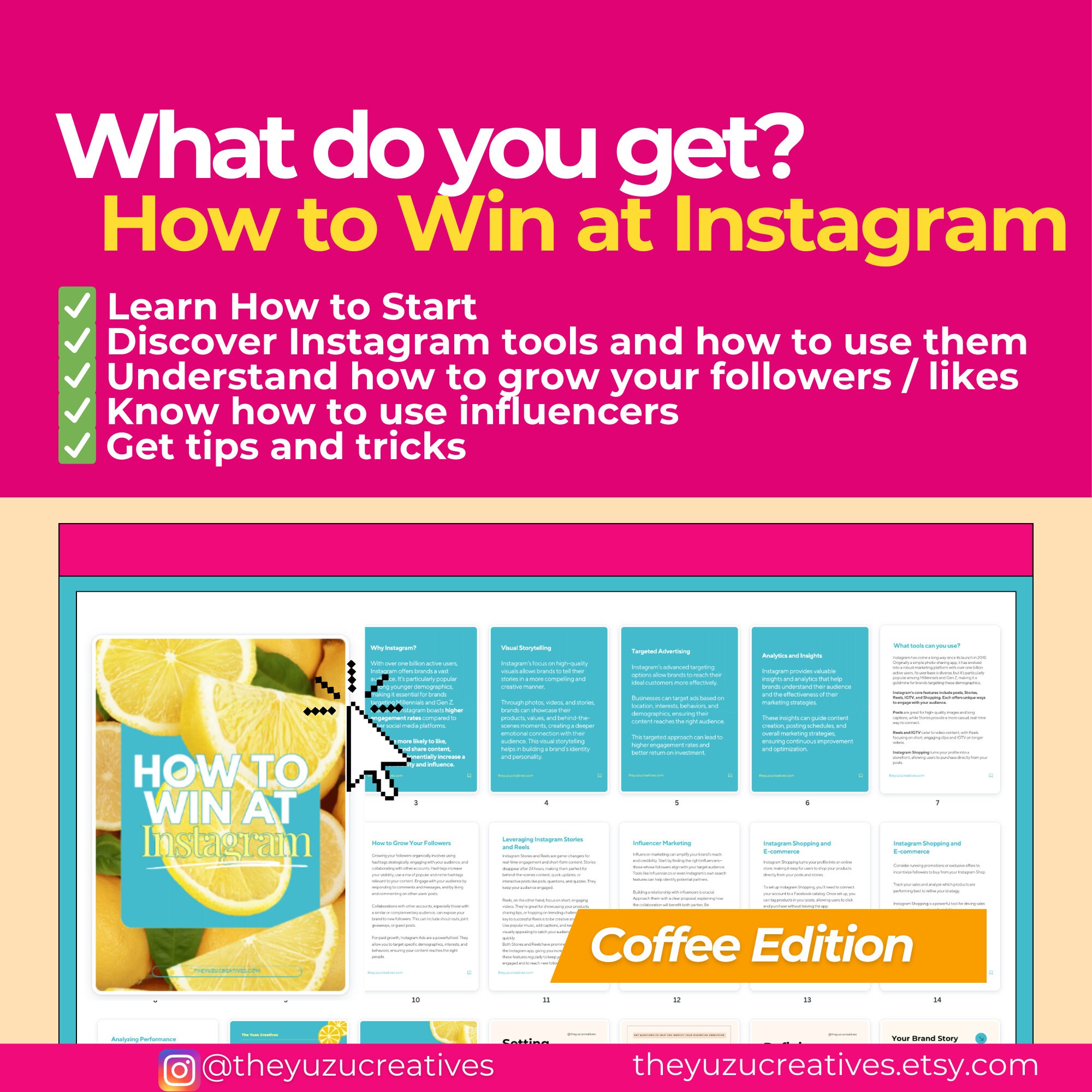 Coffee Shop: Canva & Instagram Ready, Branding Kit for Cafe Business ...