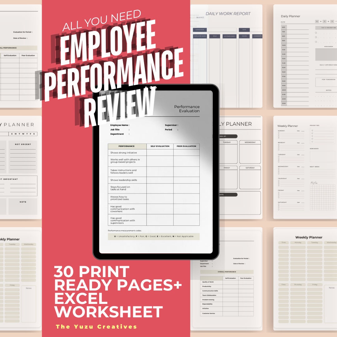 Employee Performance Review Template Human Resources Planner ...