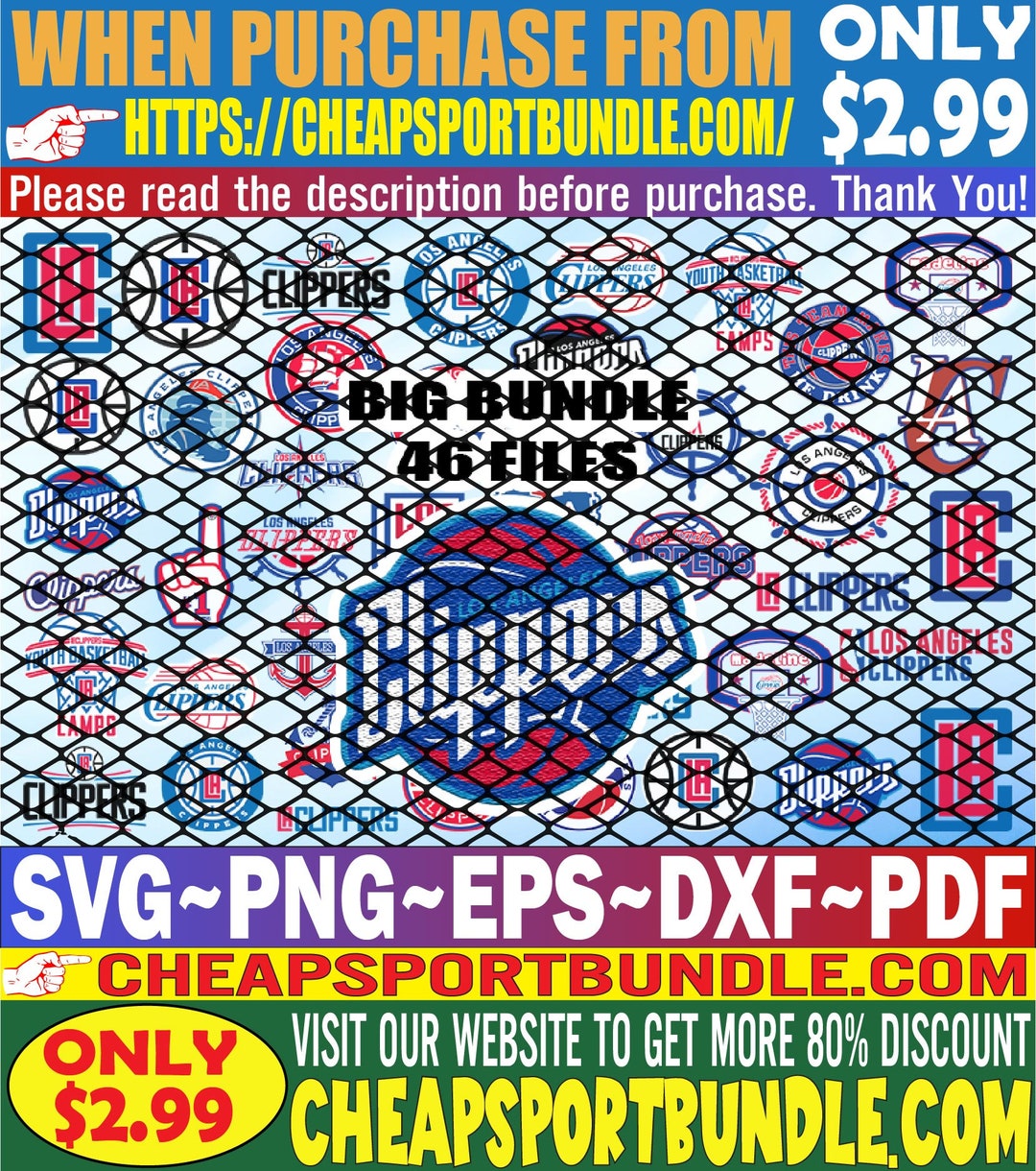 Los-angeles Clippers Basketball Team Svg Los-angeles Clippers - Etsy