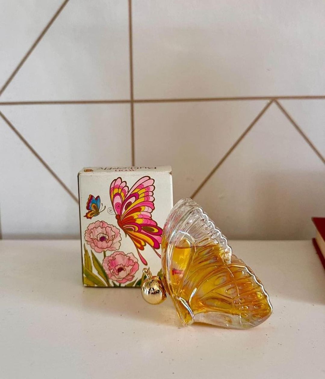 Vintage Avon Butterfly Perfume Bottle W/ Box somewhere Cologne 1.5oz - Etsy