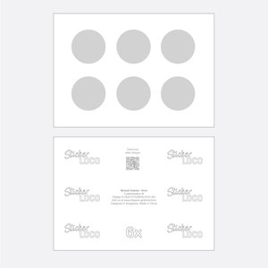 Customised : 24x Round Stickers (6cm) - Etsy