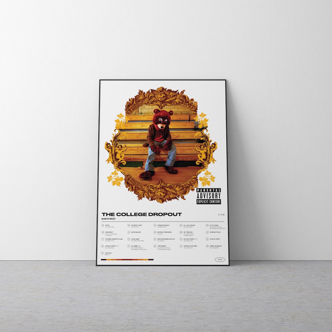 The College Dropout — Kanye West Album Poster | Spotify Album Print ...
