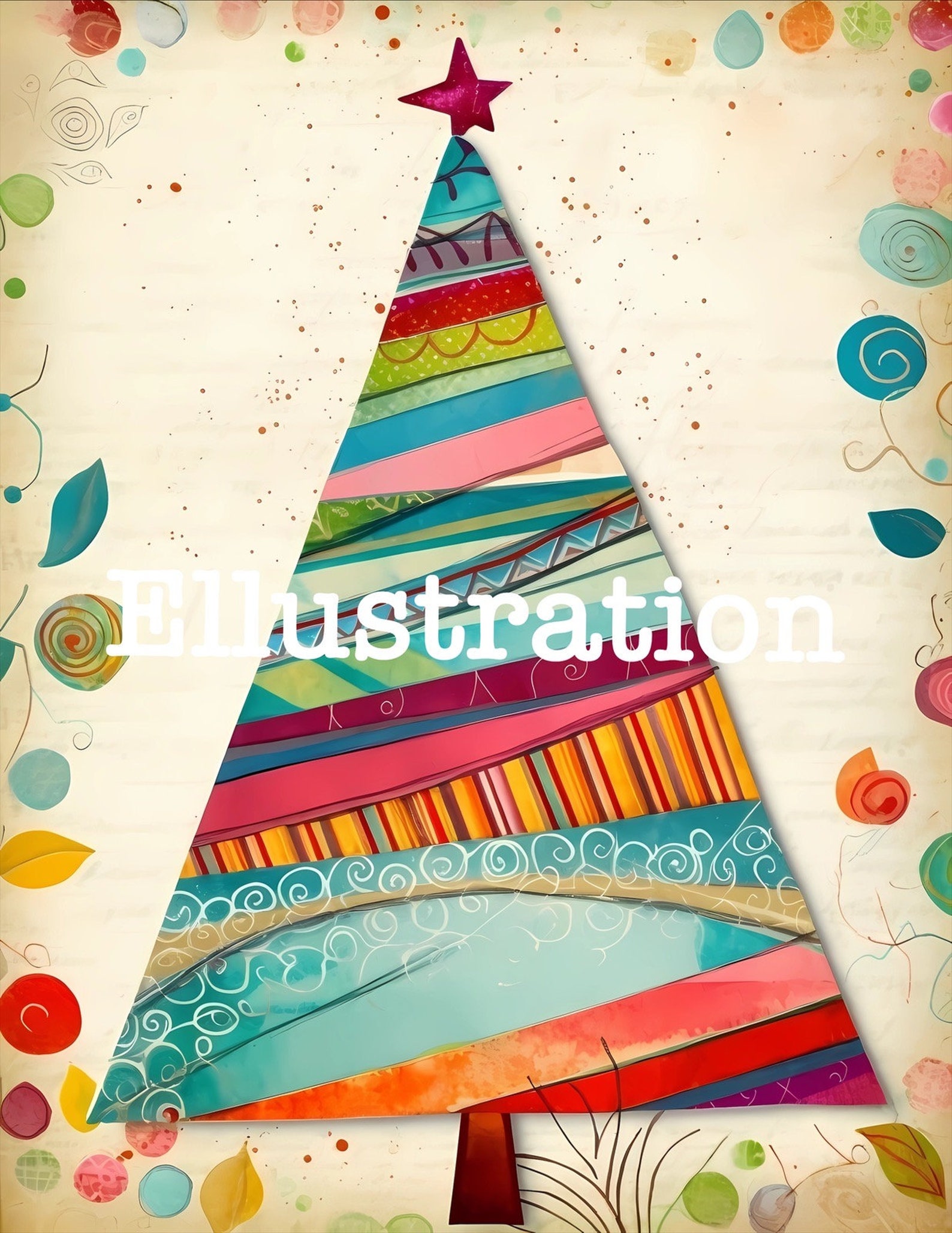 12 Holiday Trees Digital Journal Paper High Quality Images - Etsy
