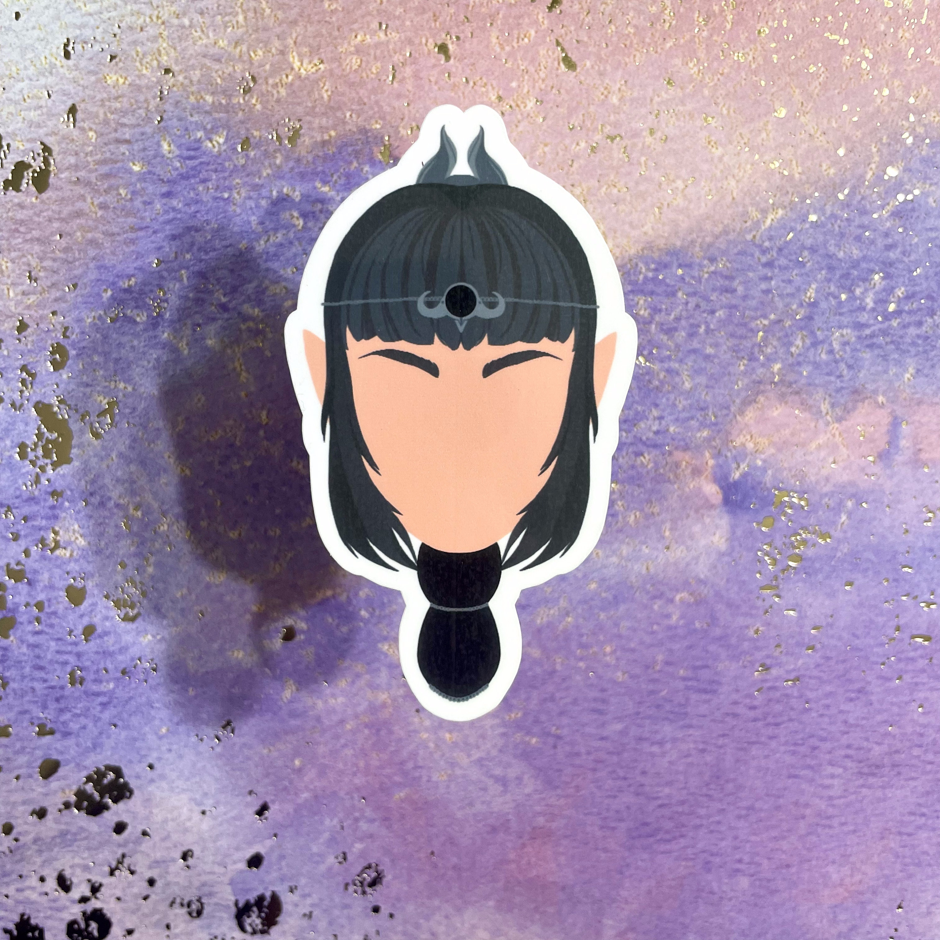 Shadowheart - Faceless Baldur's Gate 3 Water-resistant Sticker - Etsy