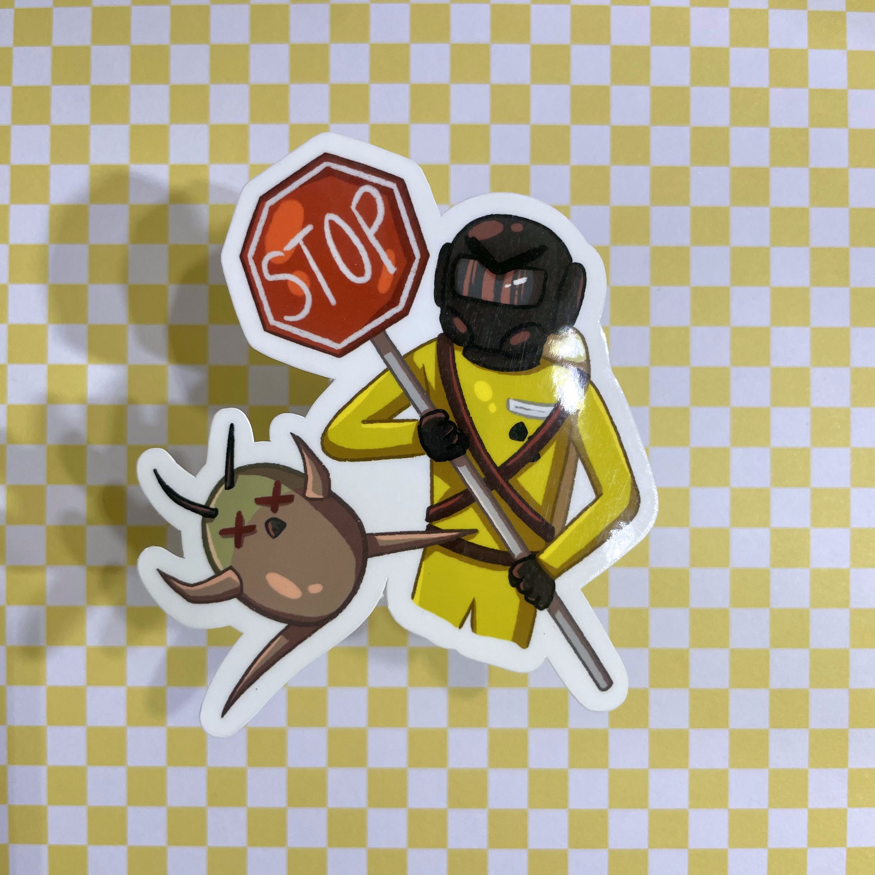 STOP!! - Lethal Company Water-resistant Sticker - Etsy