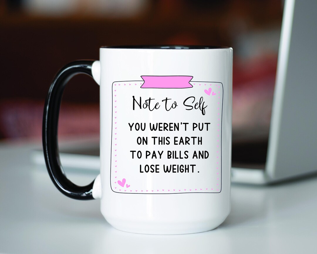 Note to Self ~ Self Love, Self Care, Affirmation, Mental Health, PNG ...