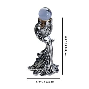 Beautiful Phoenix Crystal Sphere Display | Bird Crystal Ball Holder ...