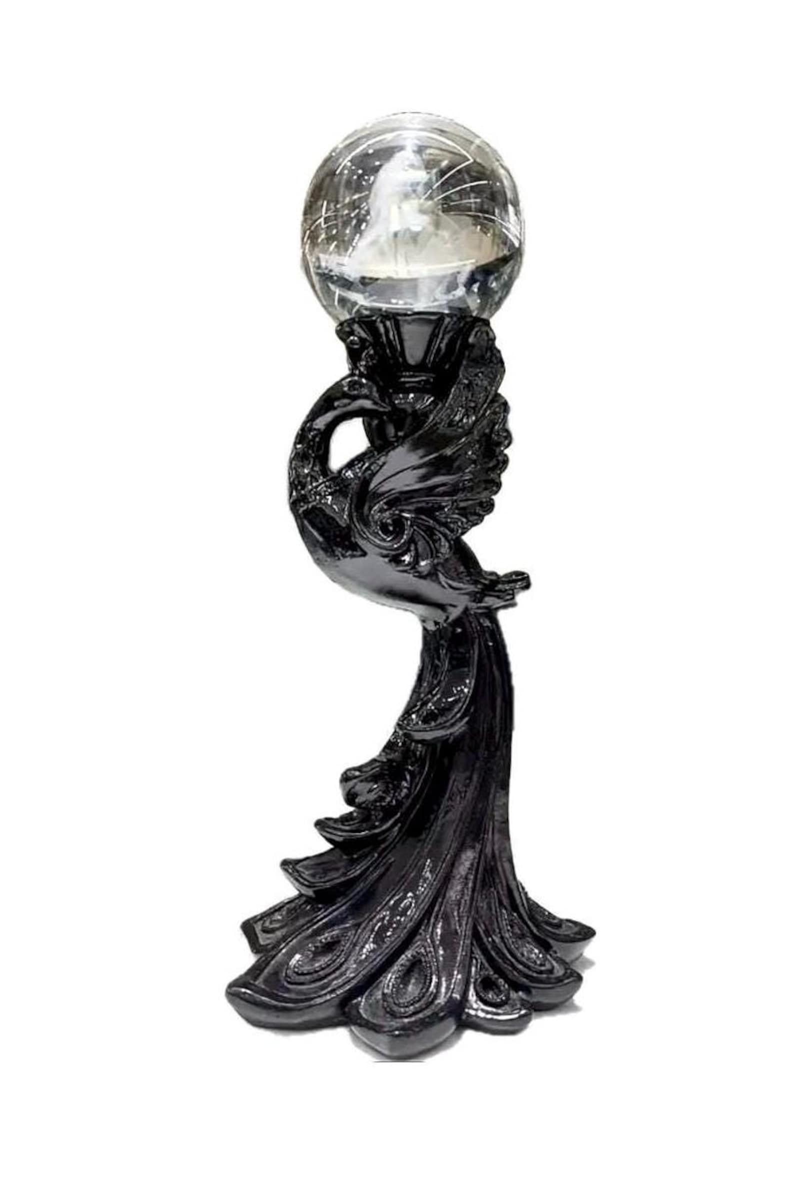 Phoenix Crystal Sphere Display | Bird Crystal Ball Holder | Home Decor ...