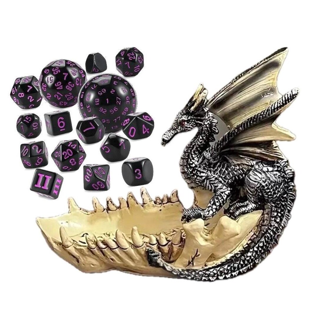 Dragon Teeth Jaw Boat Crystal Display | Dragon Themed Dice Key Holder ...