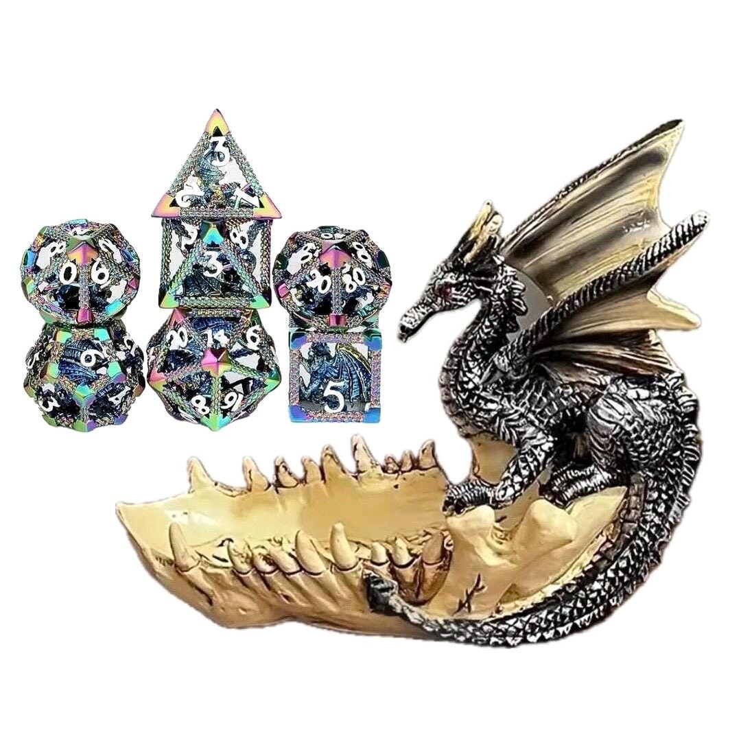 Dragon Teeth Jaw Boat Crystal Display | Dragon Themed Dice Key Holder ...