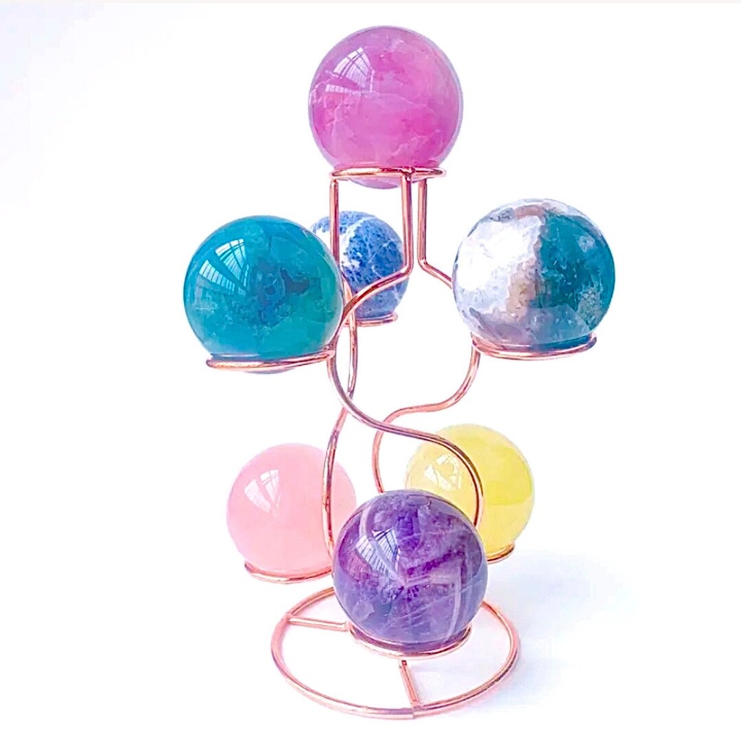 7 Crystal Ball Sphere Display Stand Holder Crystal Egg Display - Etsy
