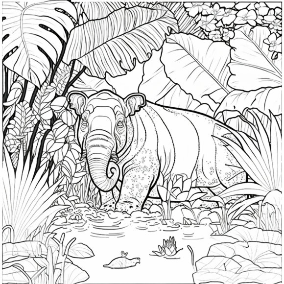 6 Kids Coloring Pages, Digital Download, Printable, PNG, Animals ...