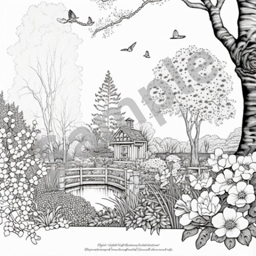 Spring Coloring Pages Sheets for Kids and Adults Printable PNG Download ...