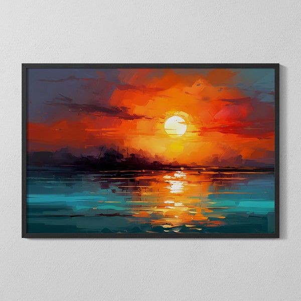 Sunrise Painting - Etsy
