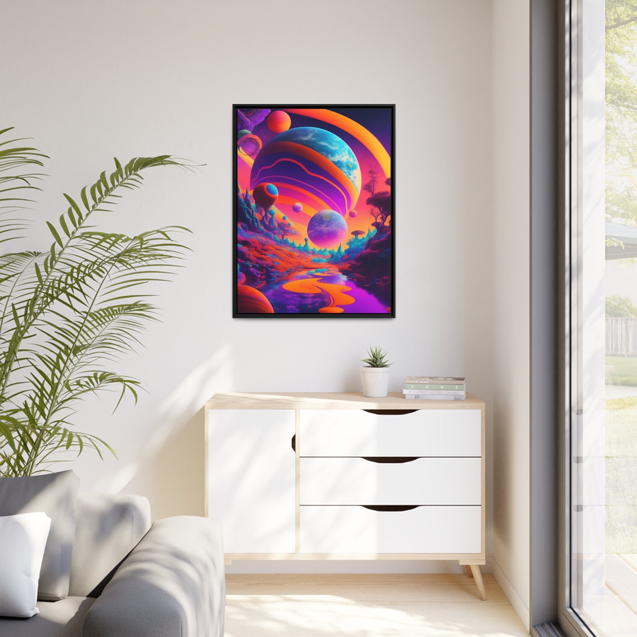 Psychedelic Wonderland Space Art 70s Psychedelic Ai Art Space Art Print ...