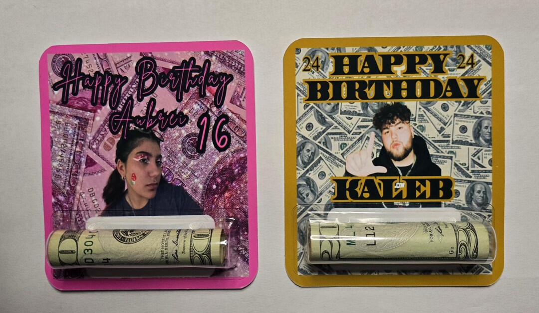 ANY THEME! Custom Money Cards or Waterproof Bottle Labels - Etsy