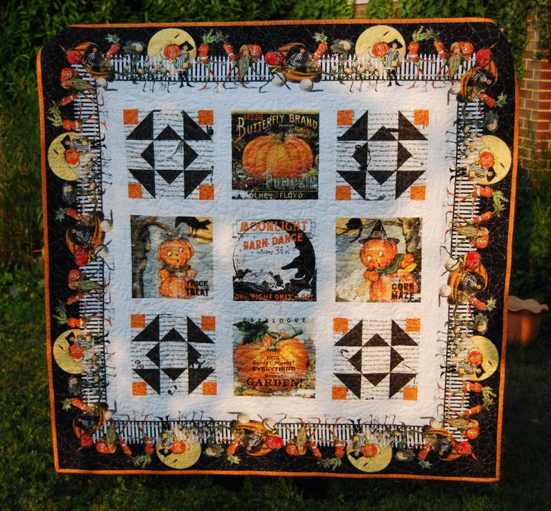 Halloween, Riley Blake Barn Dance Quilt Pattern, Fabric Bundle - Etsy