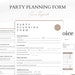 Party Planning Form and Bonus Invoice Template Customizable Canva ...