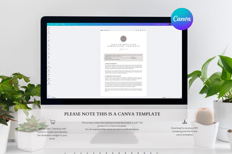 1099 Esthetician Commission Contract | Independent Contractor Agreement ...