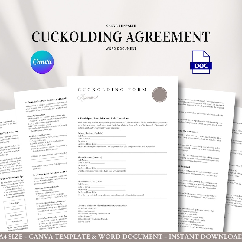 Hotwife Contract - Etsy